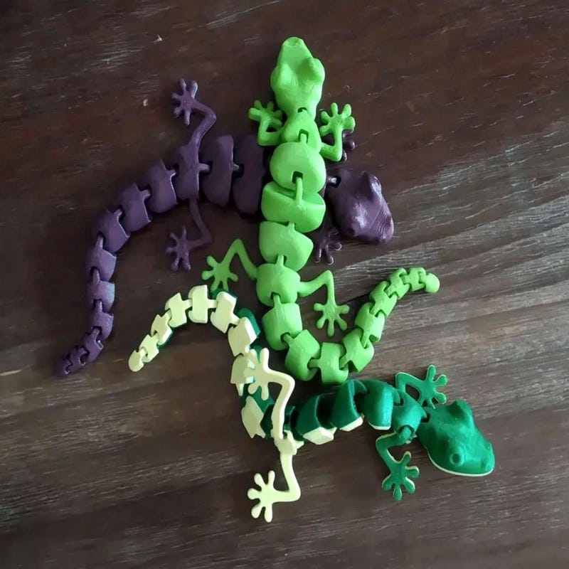 Fidget Lizard 3d - Etsy