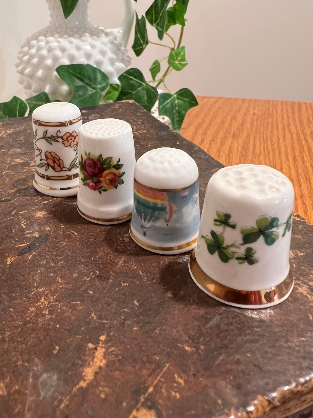 Porcelain Thimble Collection Made in England Thimbles - Etsy