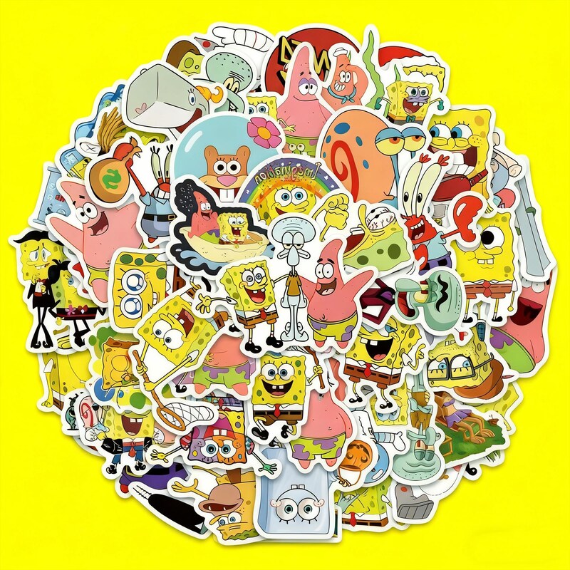 Spongebob Stickers - Etsy
