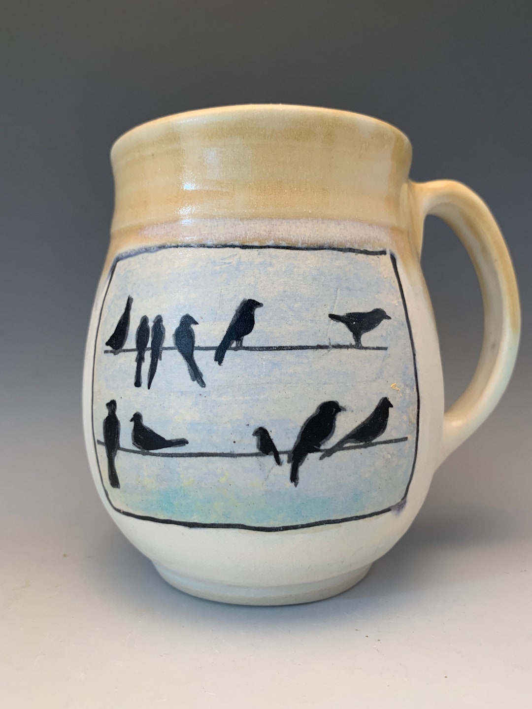 Bird Mug,coffee Mug,mug,handmade,unique Cup,kitchen and Dining, Home ...