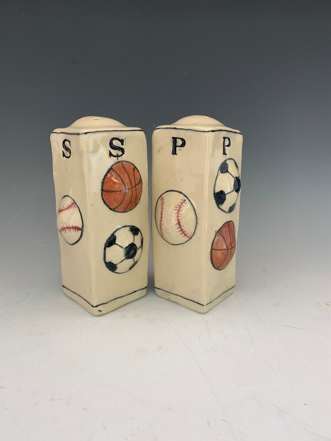 Salt and Pepper Shakers,square Salt and Pepper,ball Shakers,baseball ...