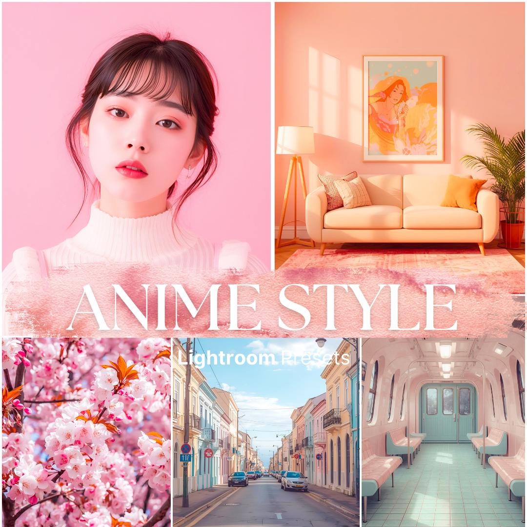Anime Aesthetic Lightroom Preset Bundle | Sakura Glow, Sky Dream ...