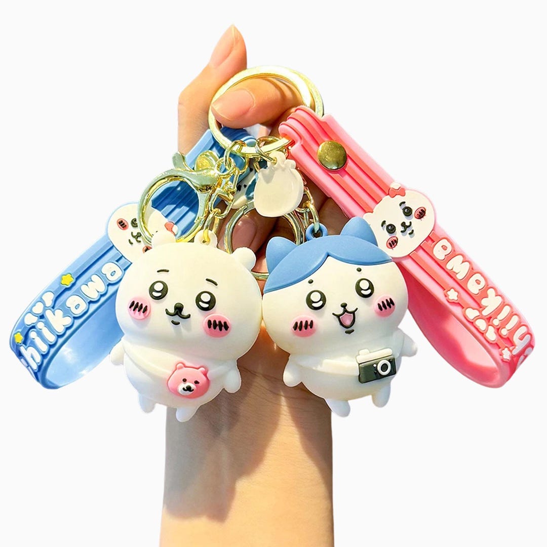 Chiikawa Keychain | Cute Japanese Anime Cartoon Bag Charm | Couple Gift ...