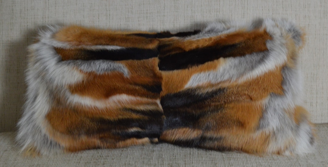 Real Red Fox Fur Pillow New Insert Included Authentic Fur - Etsy