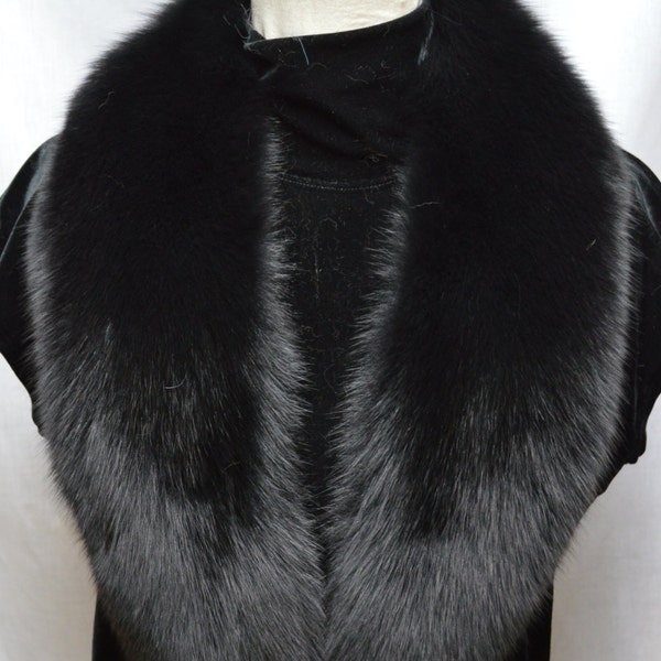 Black Fox Collar - Etsy