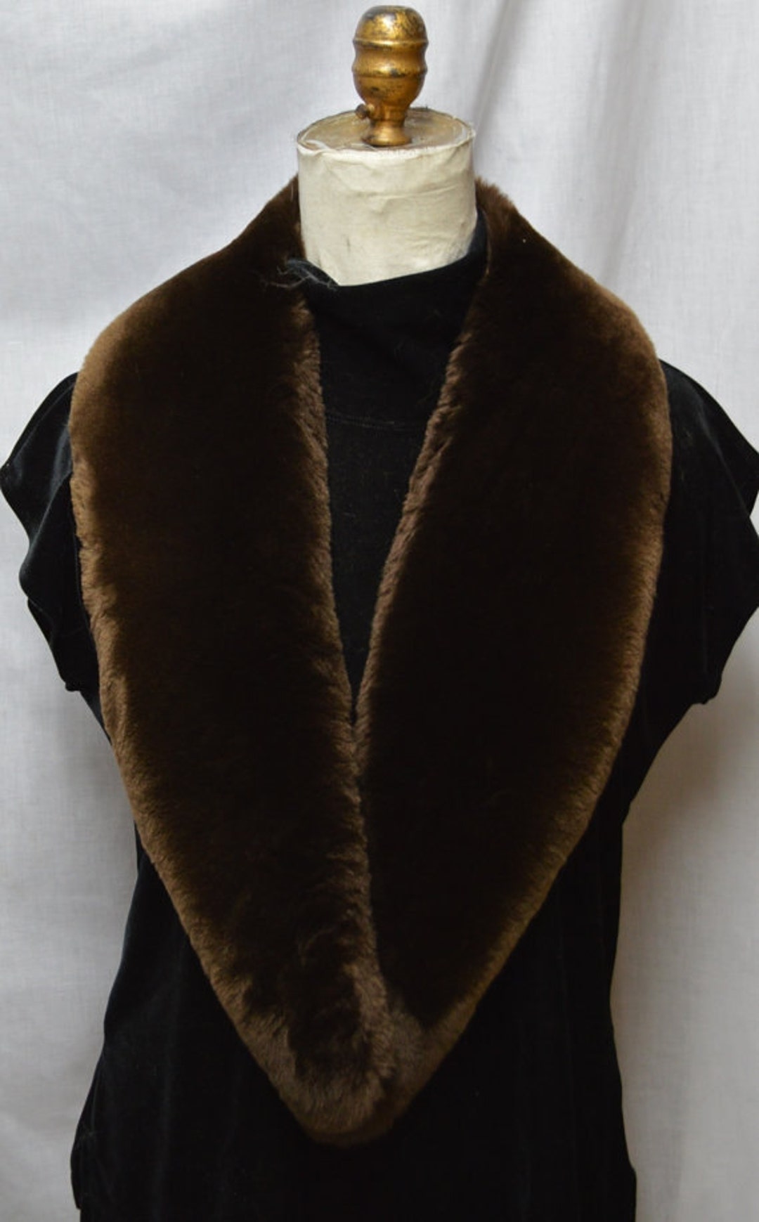 Real Beaver Fur Collar Sheared Plucked Brown Women Men - Etsy