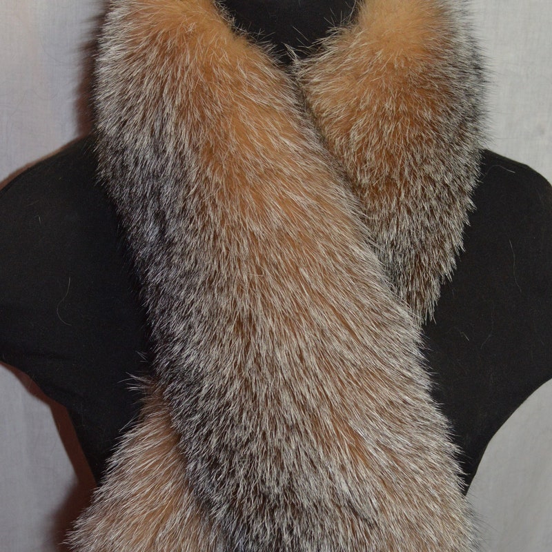 Men's Red Fox Fur Scarf - Etsy