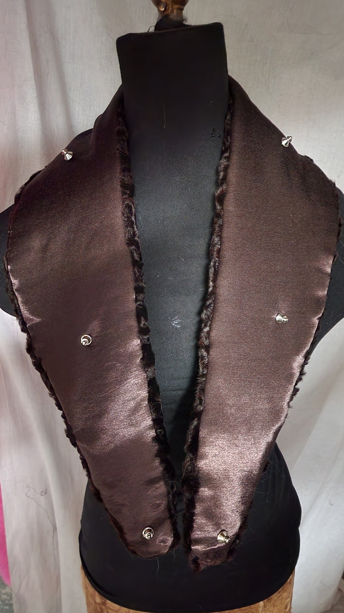 Real Persian Karakul Astrakhan Lamb Detachable Fur Collar Cognac Men ...