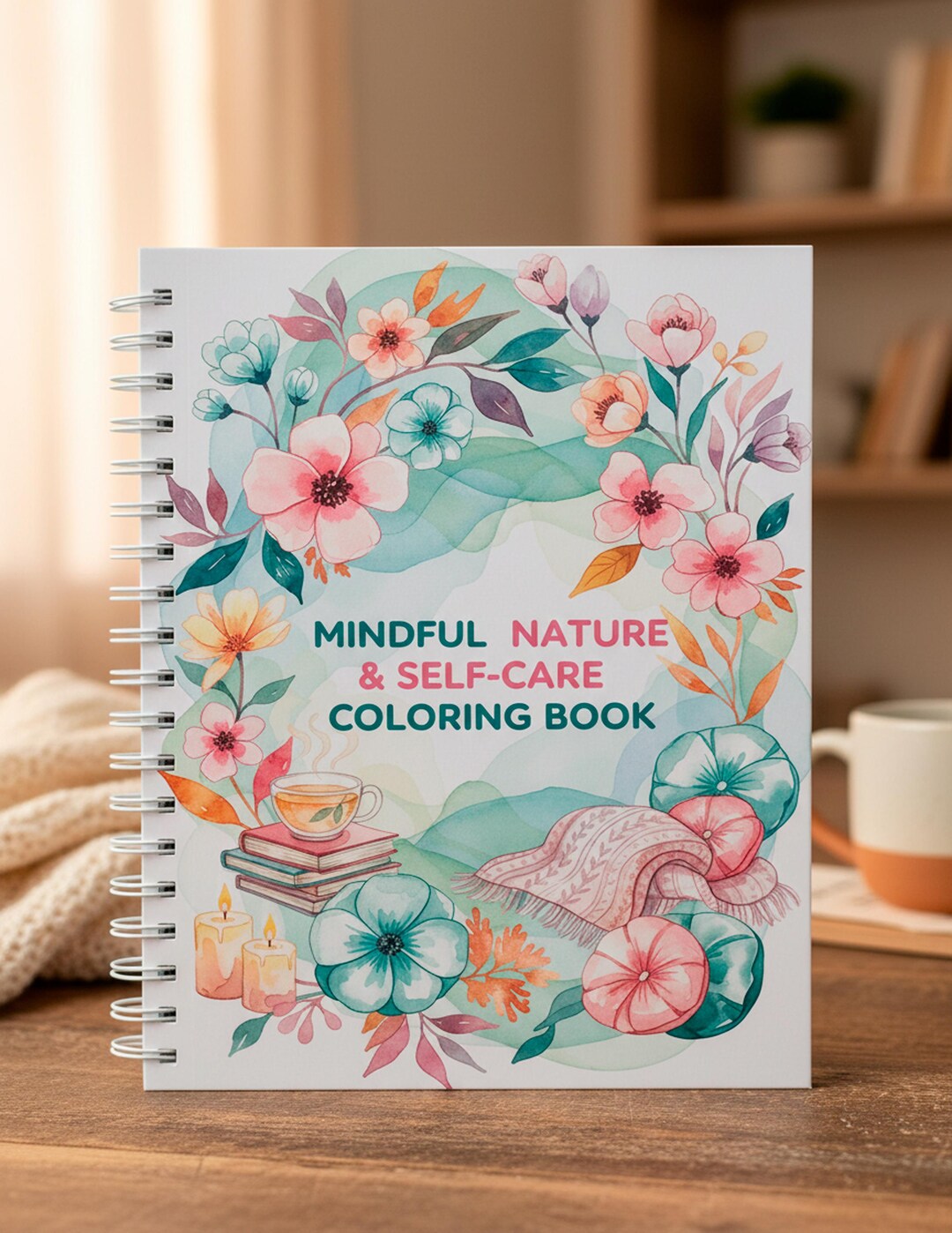 Relaxing Botanical Coloring Book for Adults | Printable Stress Relief ...