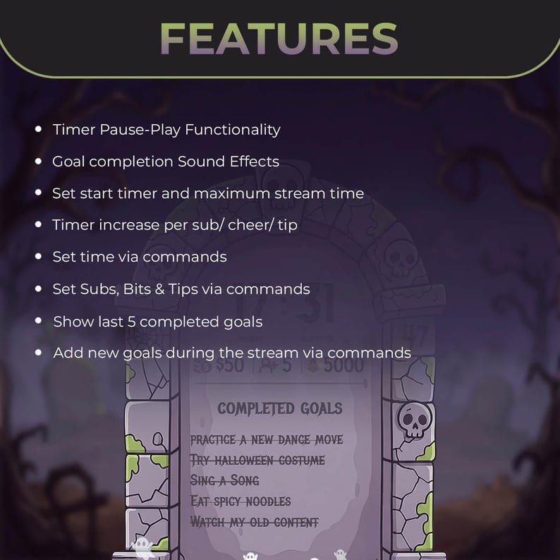 Megathon Streamelements Widget | Twitch Goals Tracker and Countdown for Subathon, Donothon ...