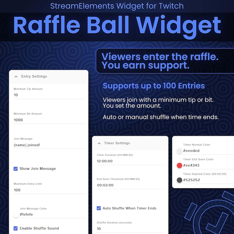 Raffle Ball Widget for Twitch | Customizable Streamelements Widget ...