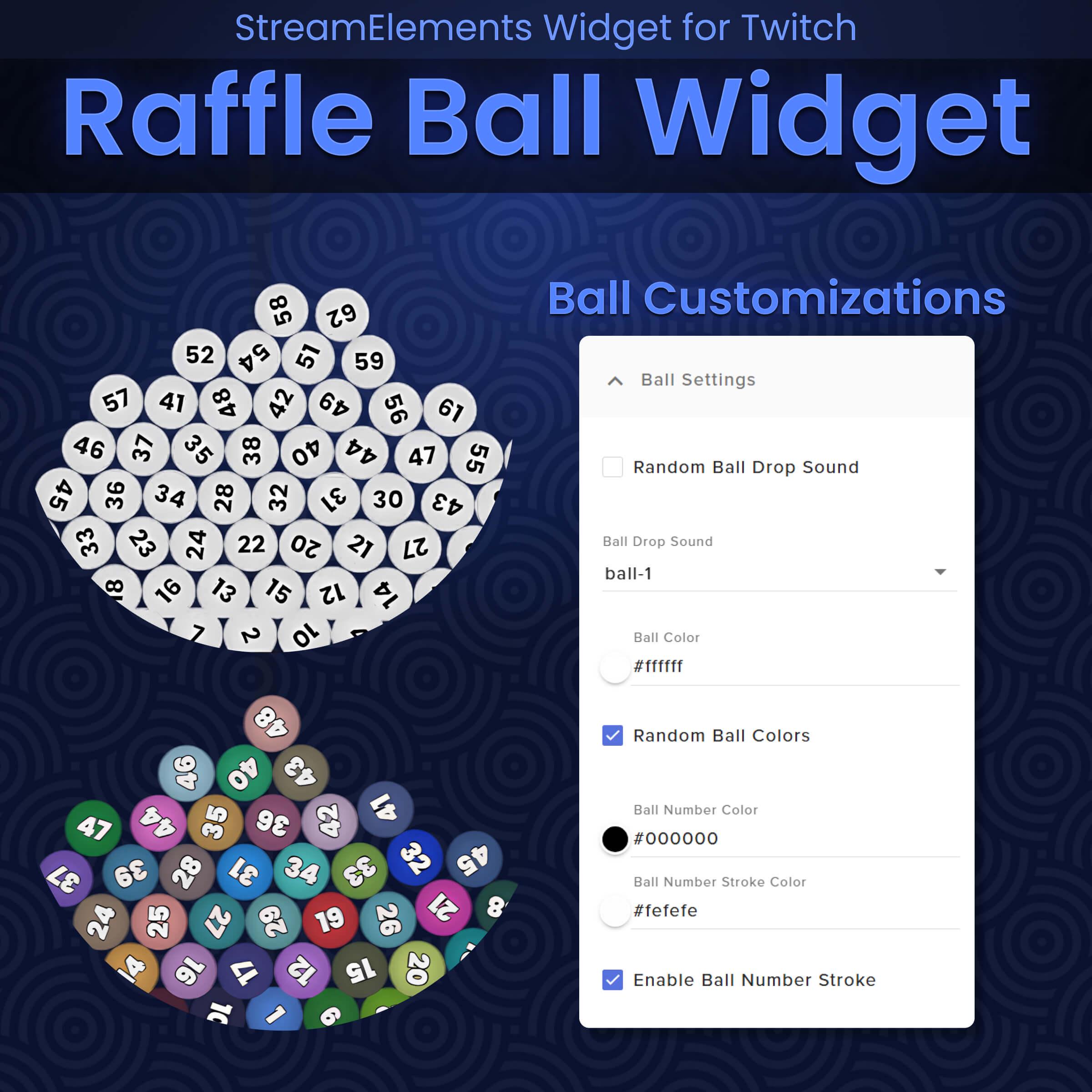 Raffle Ball Widget for Twitch | Customizable Streamelements Widget ...