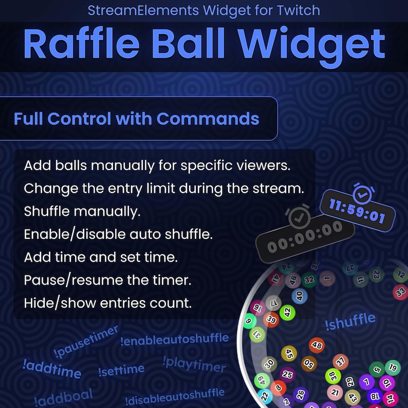 Raffle Ball Widget for Twitch | Customizable Streamelements Widget ...