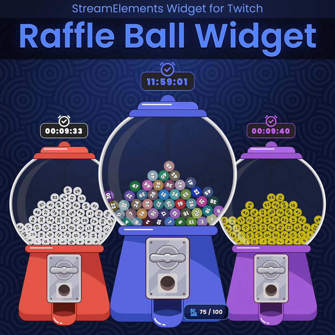 Raffle Ball Widget for Twitch | Customizable Streamelements Widget ...