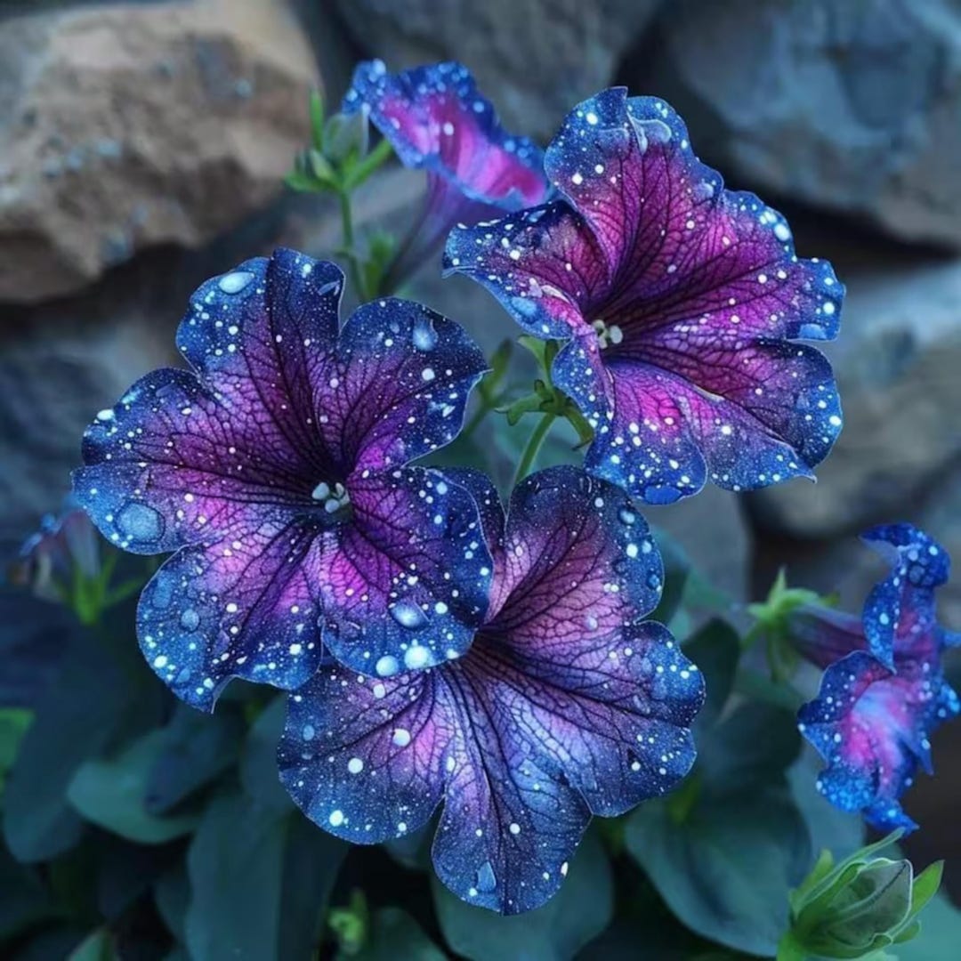 Petunia Starry Sky Blue Seeds – Spring Flower Garden - Etsy