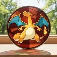 3D Charizard Stained Glass PATTERN ONLY- Digital Download - Etsy