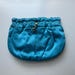 Vintage 60s 'MM Satin' Turquoise Blue Satin Clutch - Etsy