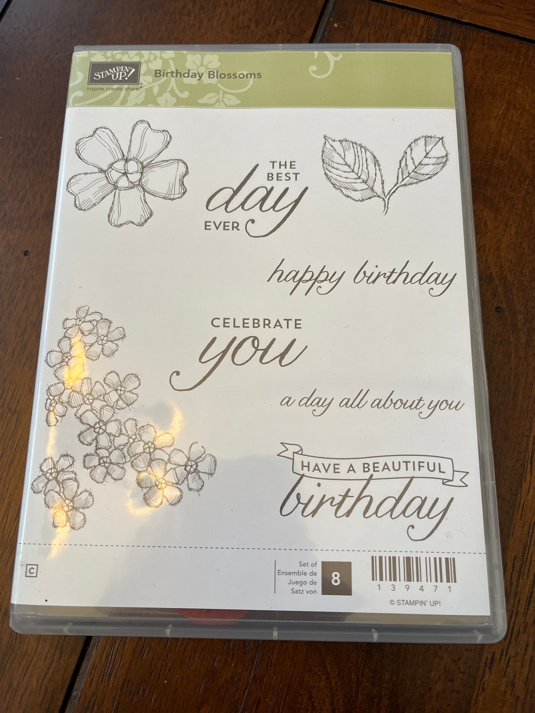 Stampin up Birthday Blossoms Stamp Set - Etsy