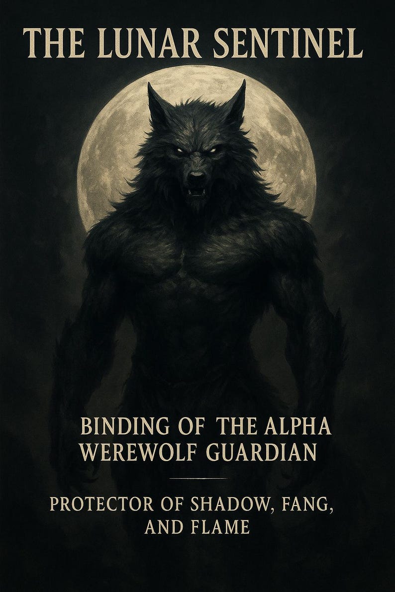 The Lunar Sentinel — Binding of the Alpha Werewolf Guardian - Etsy