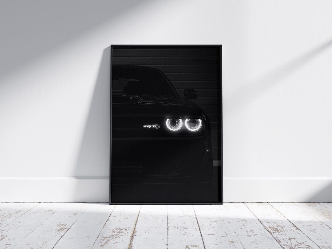 Dodge Challenger SRT — Digital Poster (A3, A4, PDF) - Etsy