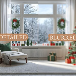 Christmas Zoom Background • Festive Digital Backdrop • Winter Holiday ...