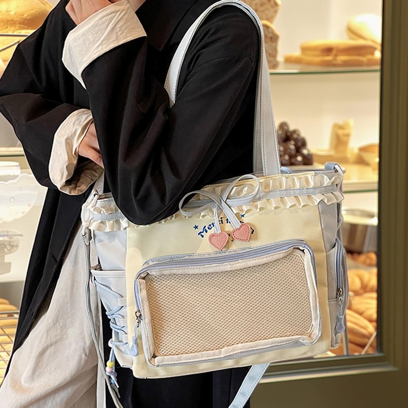 Kawaii Ita Bag With Heart Bow, Custom Cosplay Bag, Anime Convention Bag ...