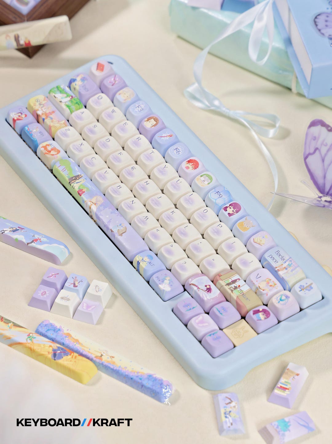 Freirem Anime Keycap Set 144 | Japanese Style PBT Custom Handmade for ...