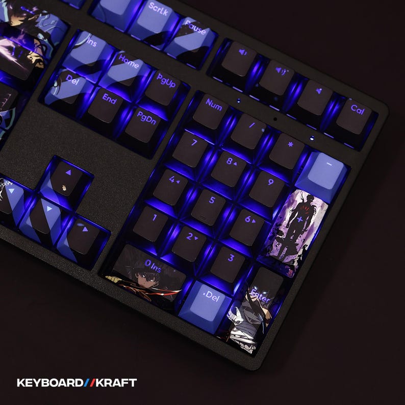 Solo Leveling Anime Keycap Set 108 | Japanese Style PBT Custom Handmade ...