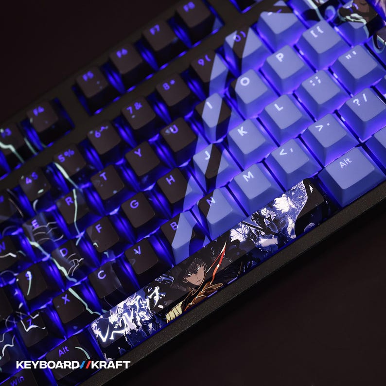 Solo Leveling Anime Keycap Set 108 | Japanese Style PBT Custom Handmade ...