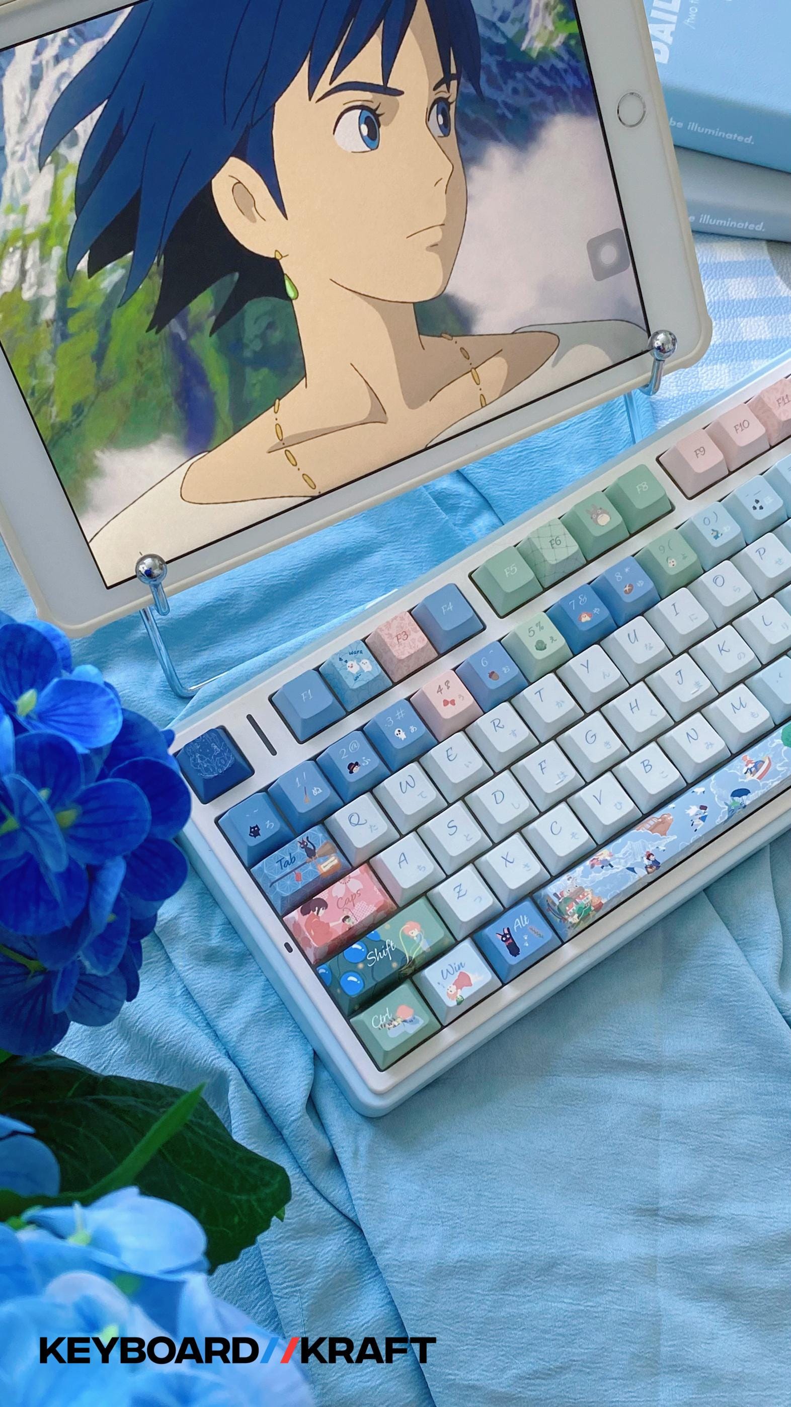 Ghibli Anime Keycap Set 143 | Japanese Style PBT Custom Handmade for ...