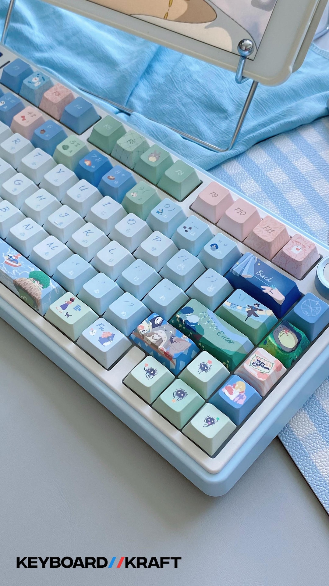Ghibli Anime Keycap Set 143 | Japanese Style PBT Custom Handmade for ...