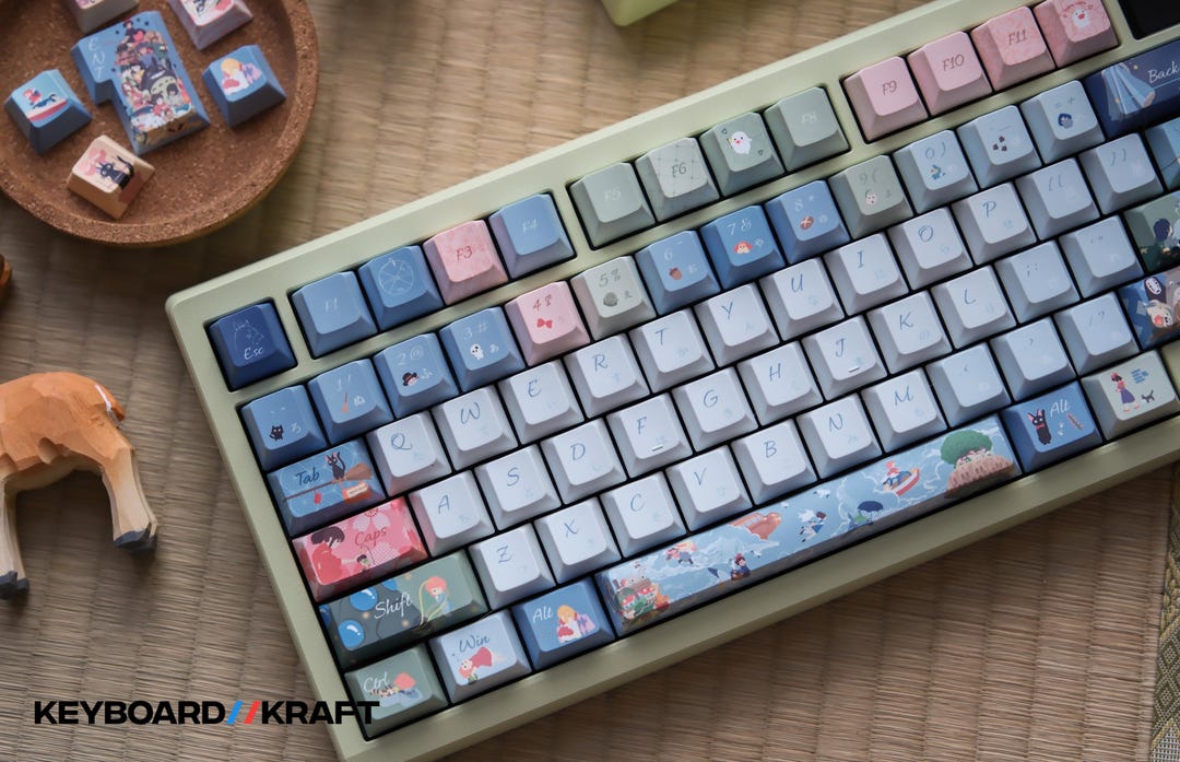 Ghibli Anime Keycap Set 143 | Japanese Style PBT Custom Handmade for ...