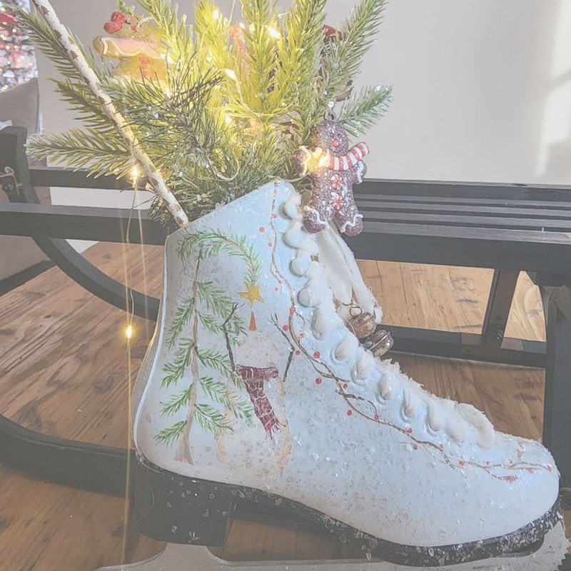 Painted Ice Skates - Etsy