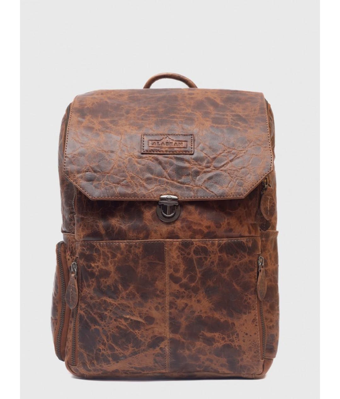 Old School Vintage Leather Backpack - Etsy