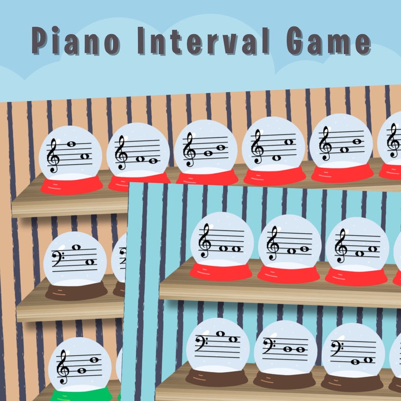 Piano Interval Game,interval Globes Piano Lesson Games,piano Lesson ...