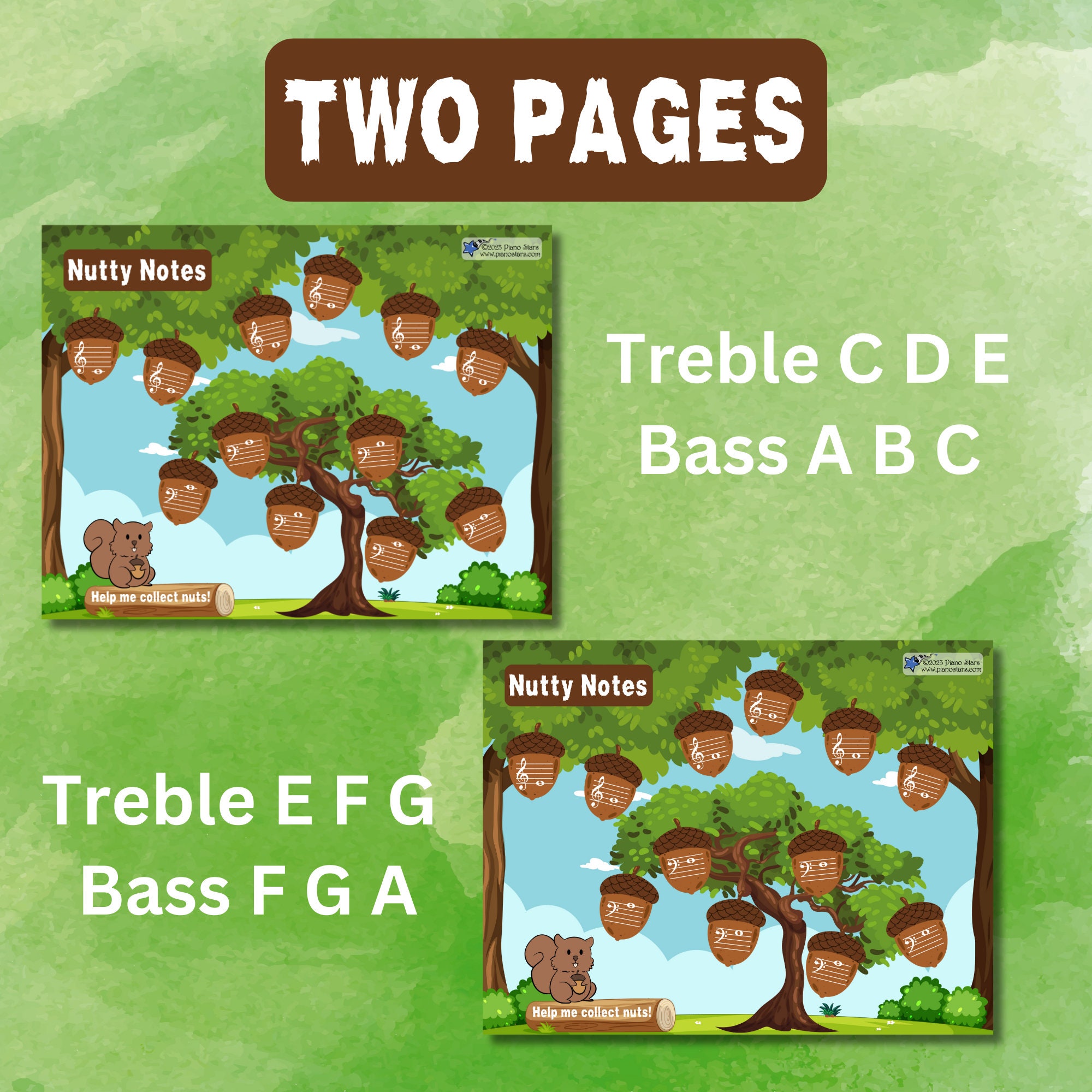 Piano Lesson Games,nutty Notes Piano Lesson Game,note Naming Game,piano ...