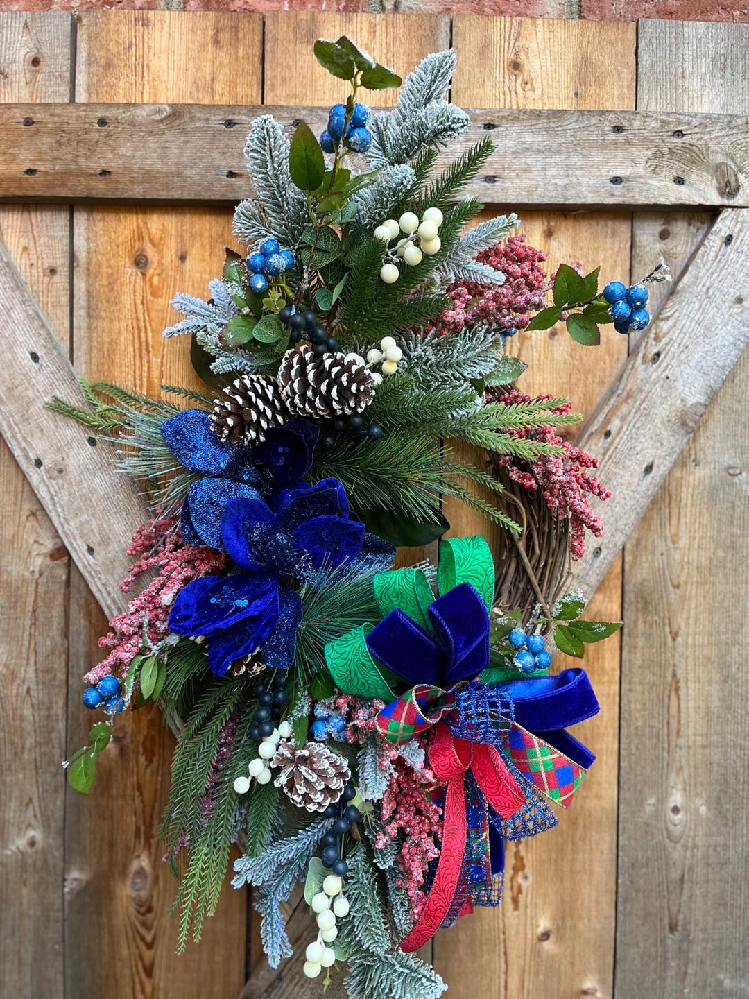 Traditional Nutcracker Colors Wreath:christmas Decor - Etsy