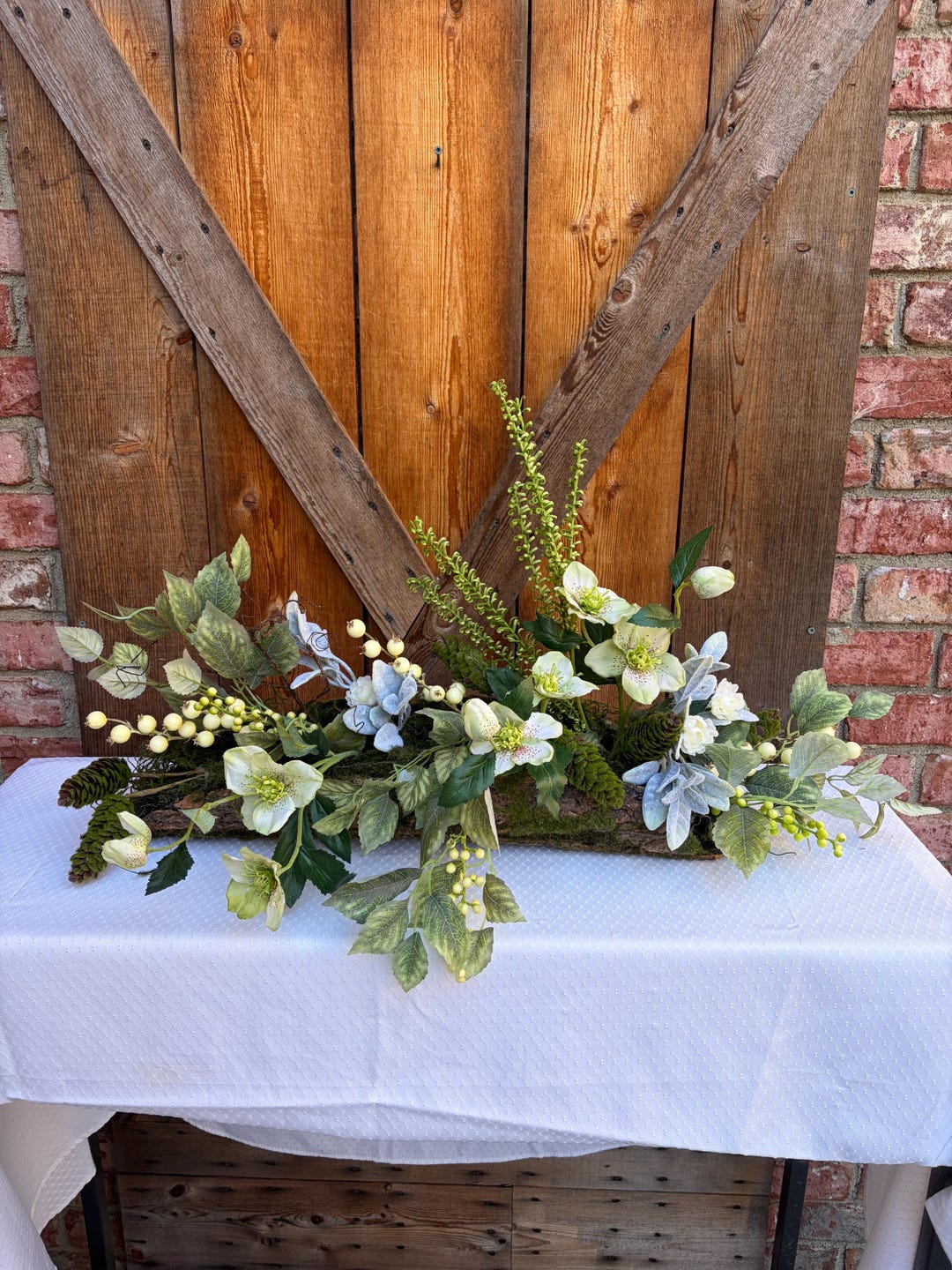 Log Centerpiece Neutral Colors - Etsy