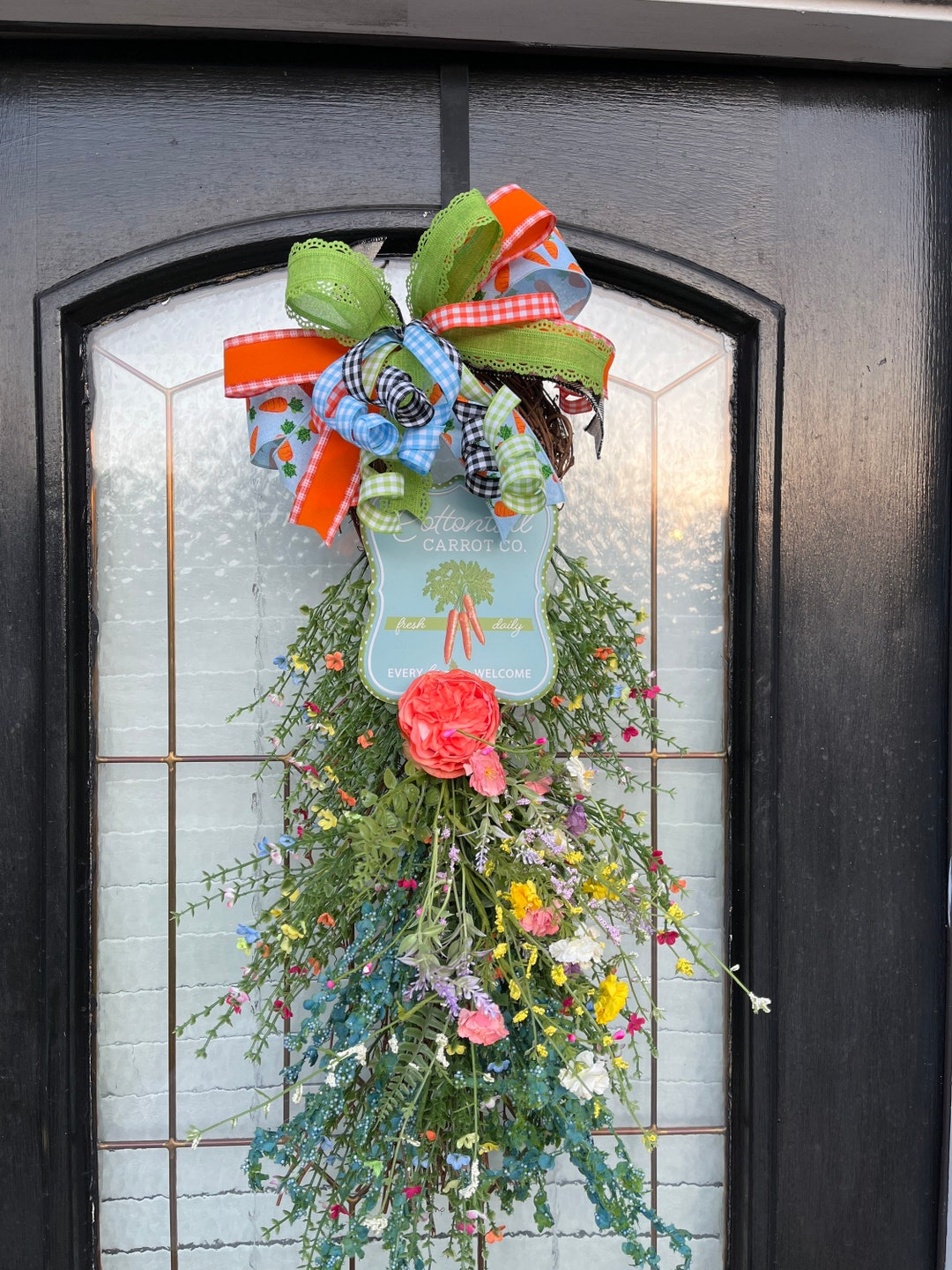 Easter Door Swag, Easter Door Wreath, Easter Door Decor, Gift for Her ...