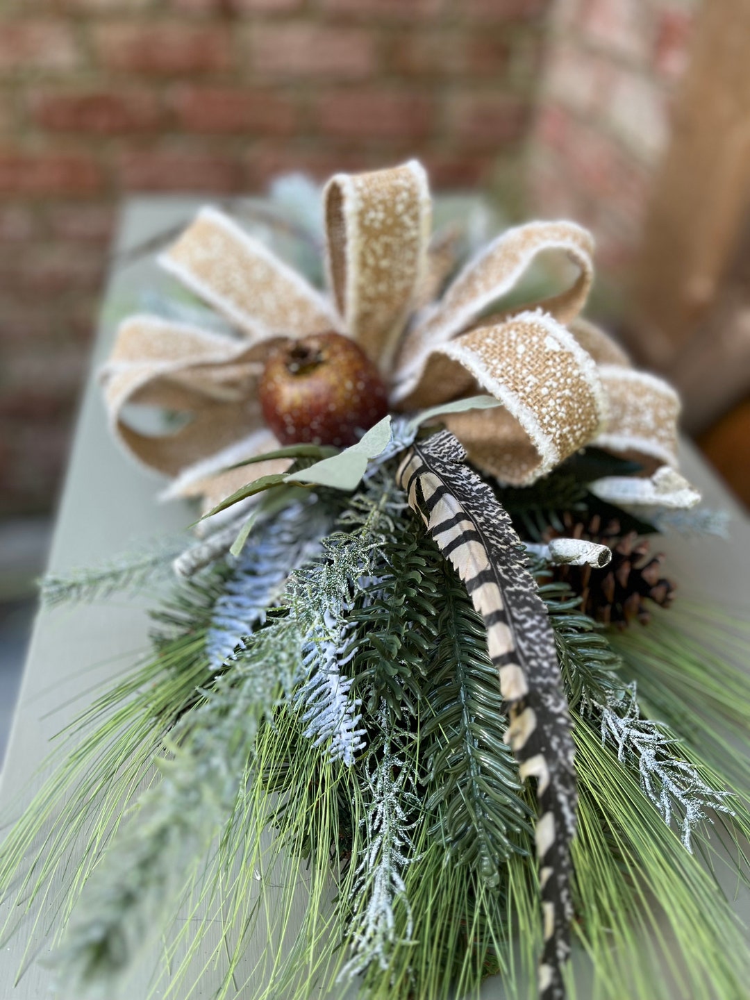Table Decor Natural Looking,christmas Table Decor, Thanksgiving Table ...