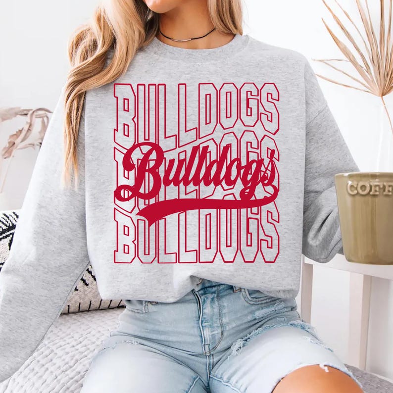 Bulldogs Mascot PNG, School Spirit Varsity Script Design, Game Day Team ...