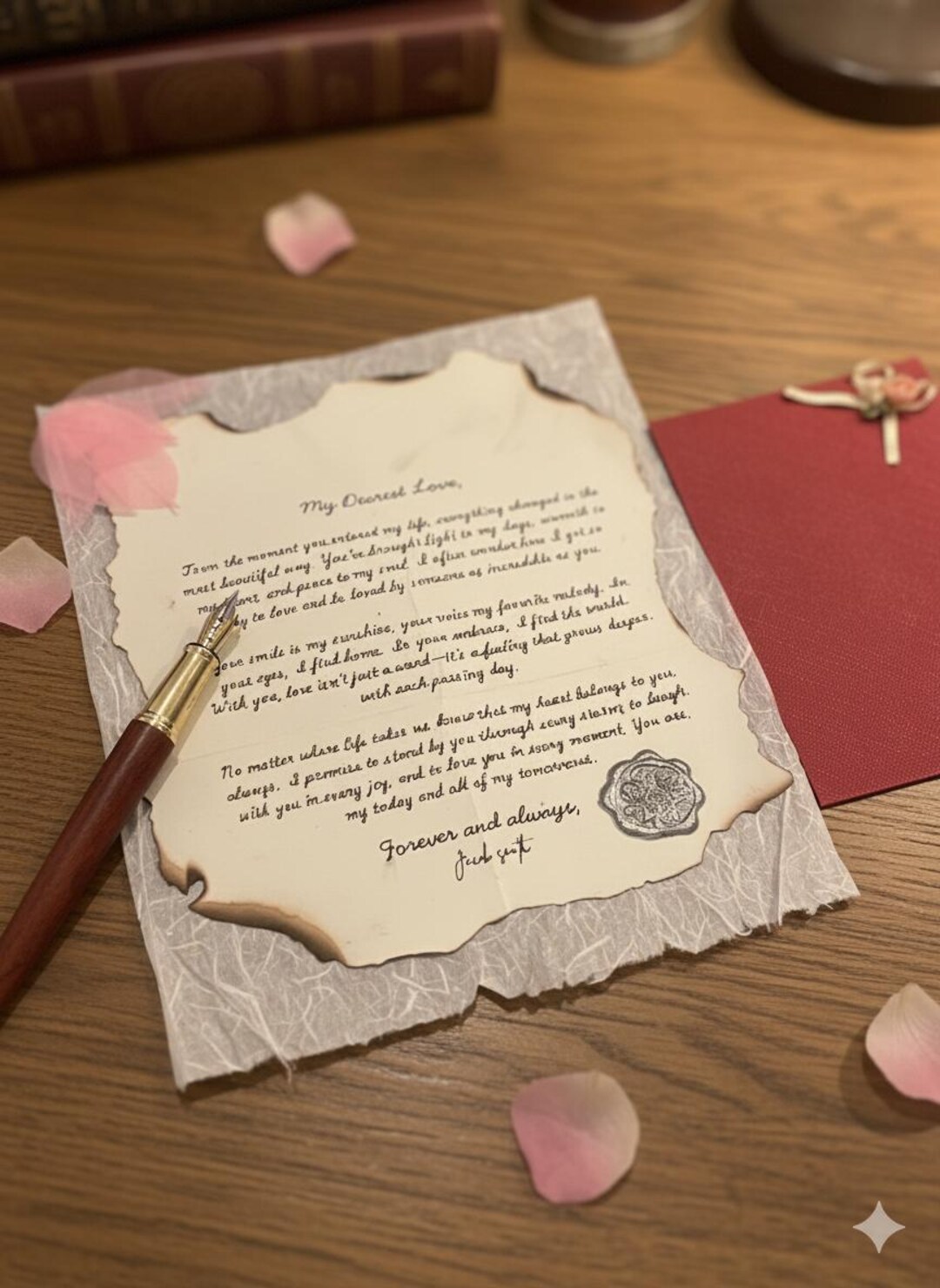 Love Letter | Handmade Letter | Personalised Letter | Custom Note | Wax ...