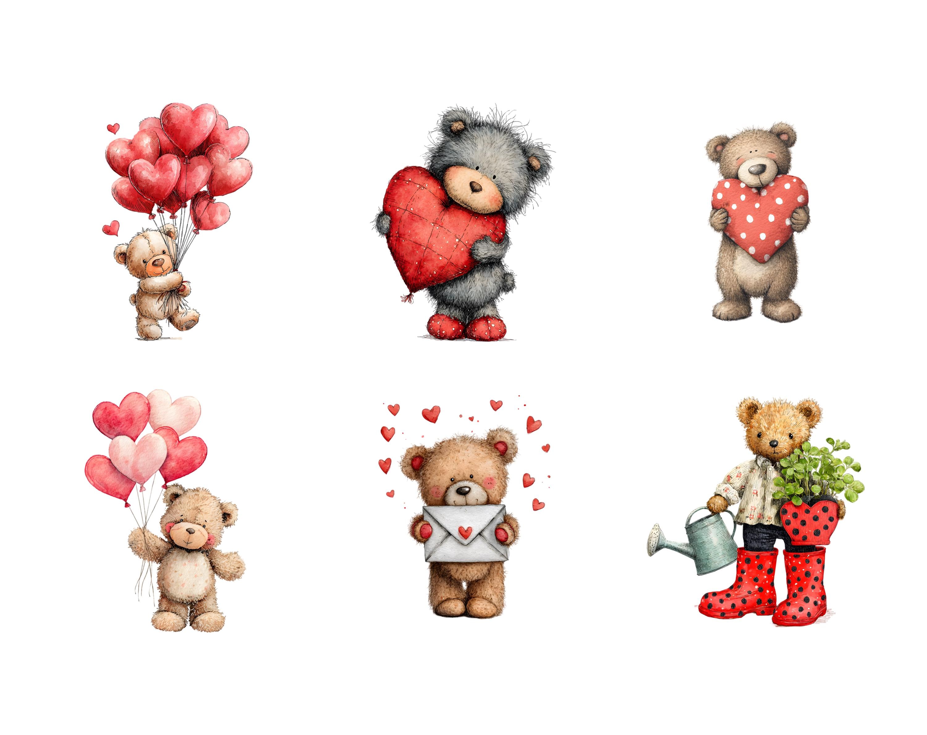 Valentines Teddy Bear Clipart Png, Valentine’s Teddy Bear Clipart ...