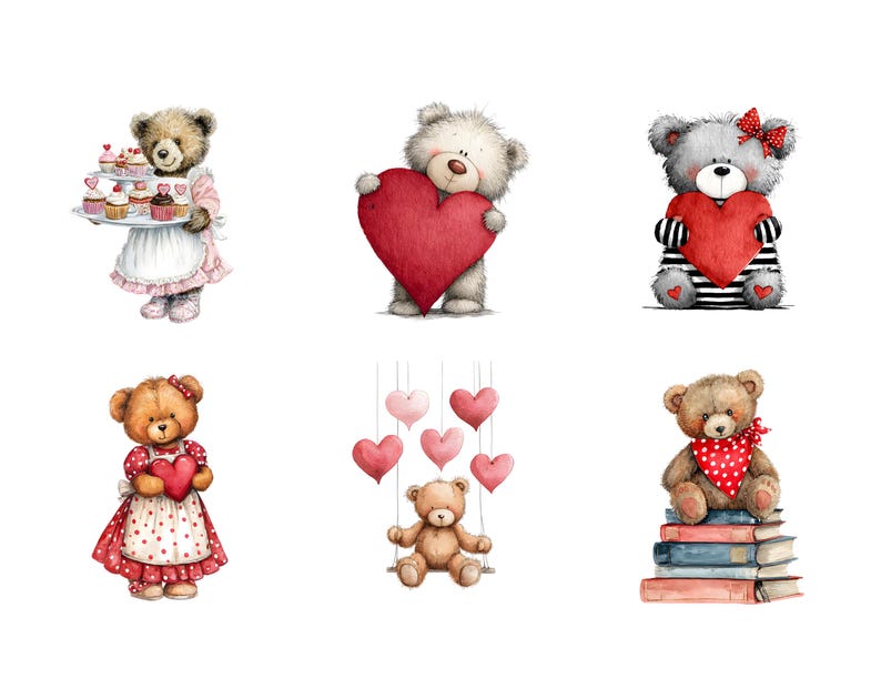 Valentines Teddy Bear Clipart Png, Valentine’s Teddy Bear Clipart ...