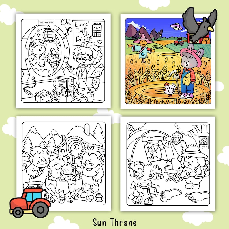 Legends and Folklore | Mysterious Coloring Book | 40 Pages | Funny and ...