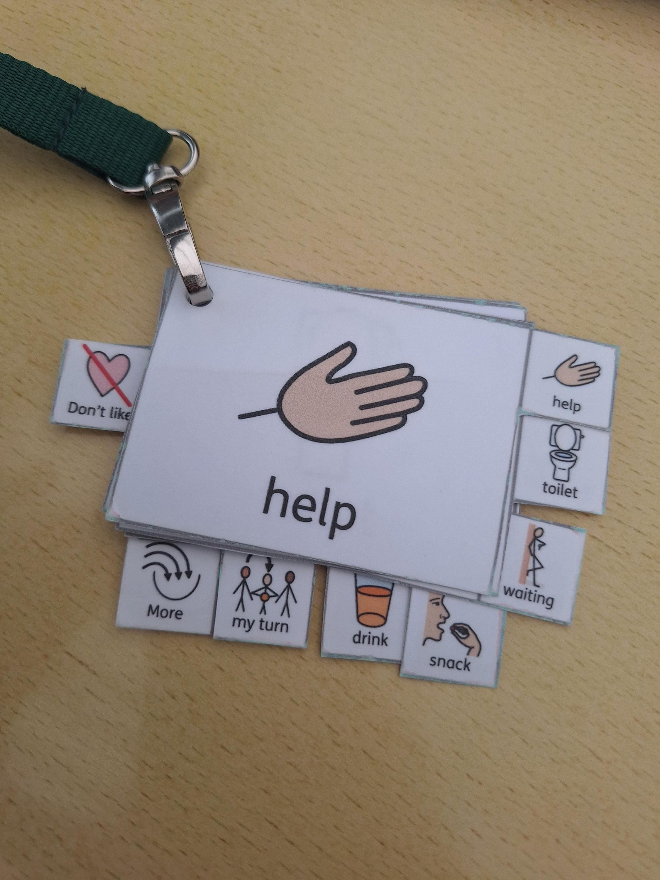Personalized AAC Communication Lanyard: Photo Symbols, Laminated (PDF ...