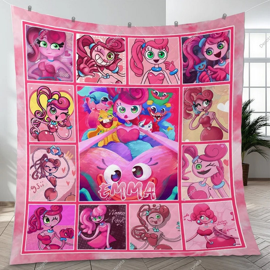Custom Poppy Playtime Quilt Blanket Poppy Playtime Bedding - Etsy