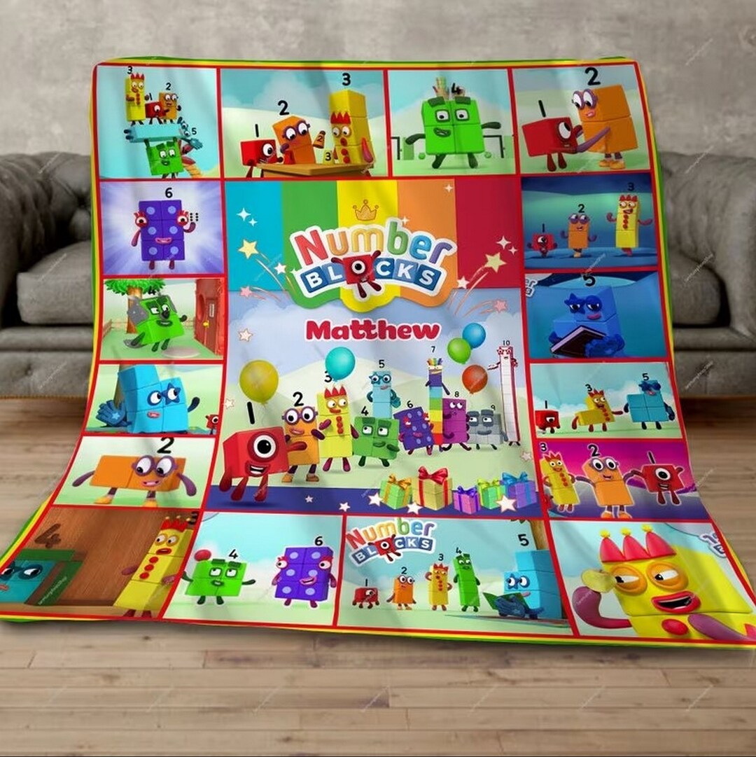Personalized Numberblocks Quilt Blanket Numberblocks Bedding - Etsy