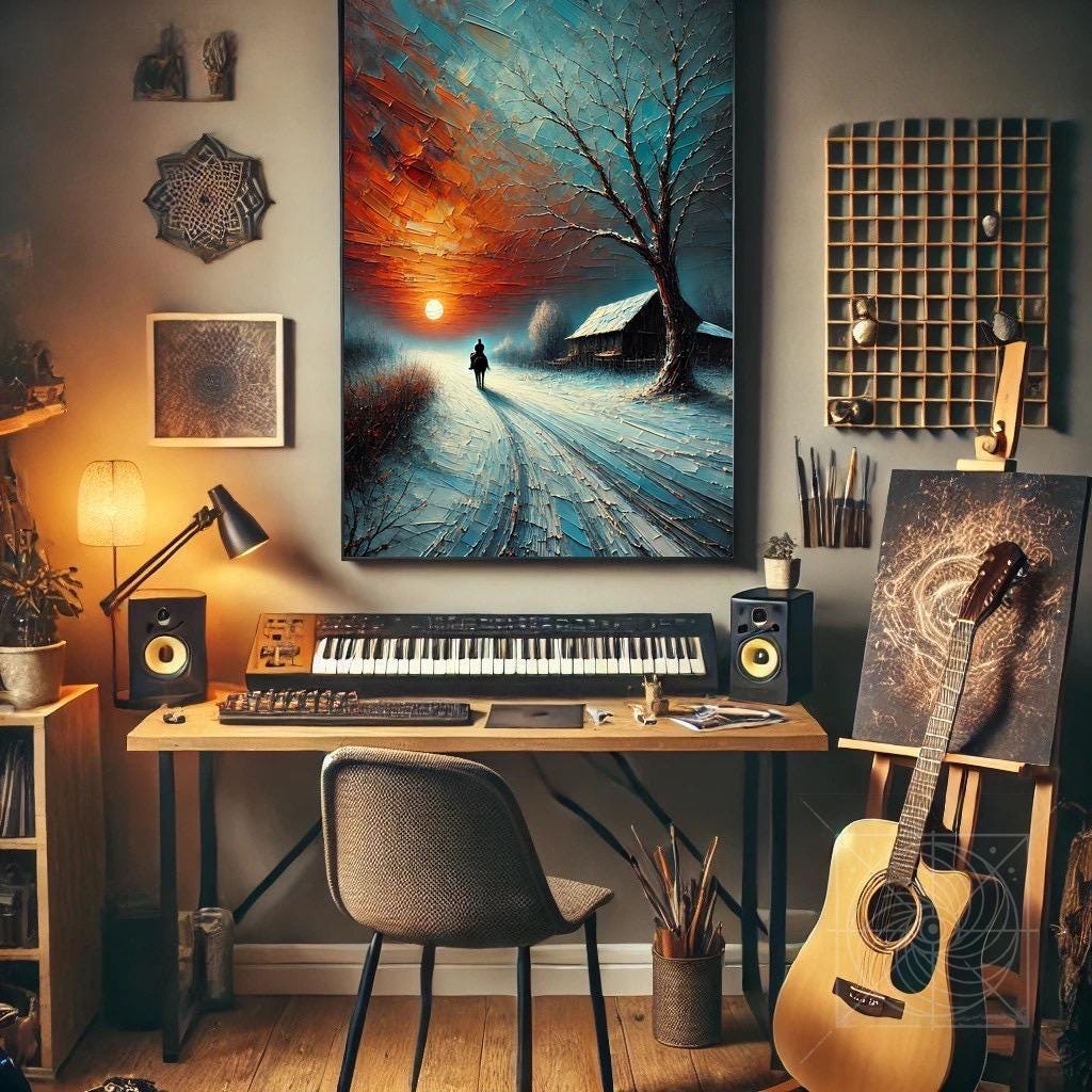 Frozen Dusk Digital Art | Printable Home Decor - Etsy