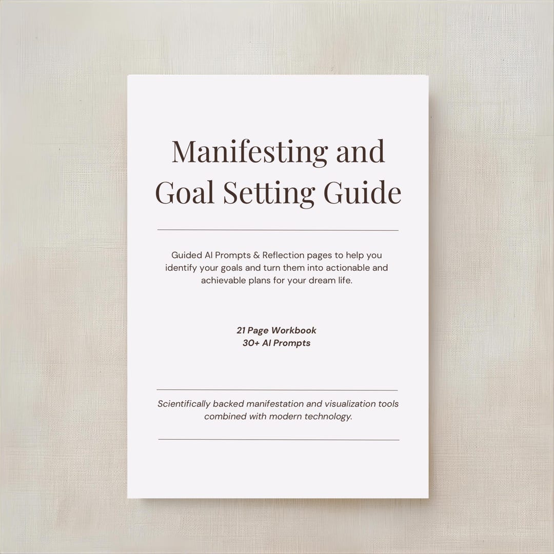 Manifestation & Goal-setting Guide - Digital Workbook to Align and ...